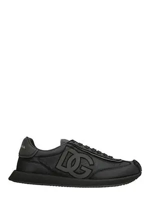 Dolce & Gabbana Portofino Clean Leather Low-top Trainers - Black