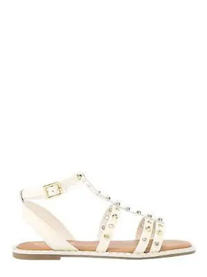 Carvela Alia Leather Gladiator Sandals - Bone