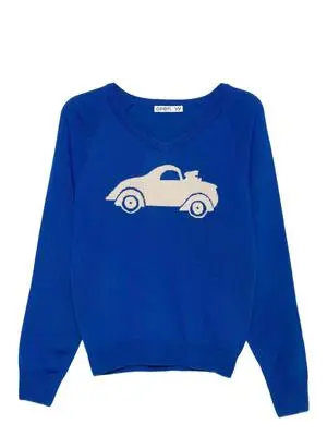 OPEN YY Car Graphic Sweater