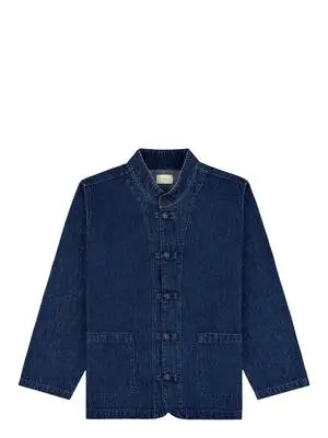 Aimé Leon Dore Denim Collarband Jacket - Blue