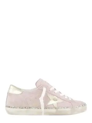 GOLDEN GOOSE Superstar Lace-up Sneakers - Pink/platinum