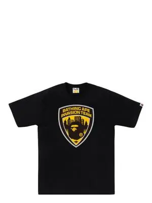 A BATHING APE Security Emblem Tee Shirt - Black
