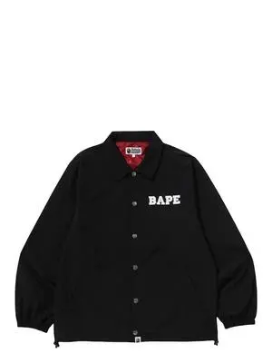 A BATHING APE College Coach Jacket - Black