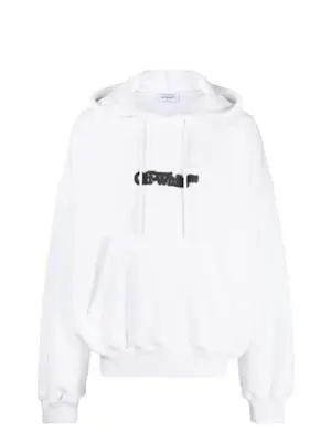 Off-White Off Blurr Book Over Hoodie - White