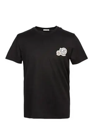 Moncler Logo Motif T-shirt - Black