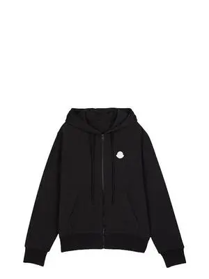 Moncler Hooded Zip-up Sweatshirt - Charcoal