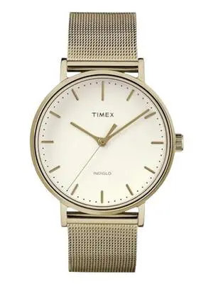 Timex® Fairfield Gold-tone Mesh Watch Tw2r26500 - Brass