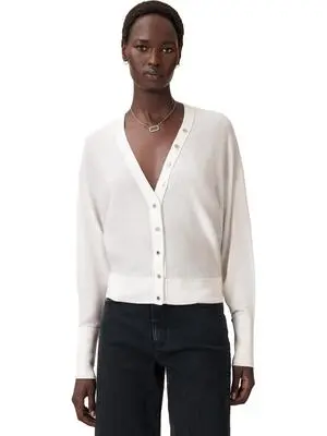 ALLSAINTS Honor V-neck Cardigan - Chalk White