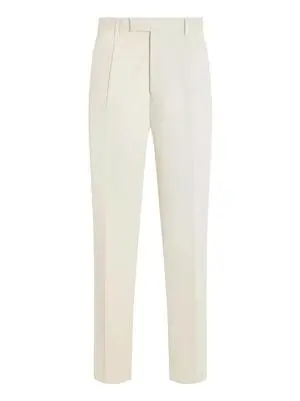 Zegna Tailored Pleated Trousers - White