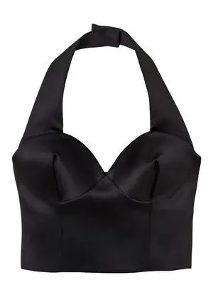 Marc Jacobs Sculpted Halter-neck Top - Black
