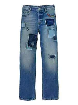 Marc Jacobs Five-pocket Patchwork Jeans - Blue