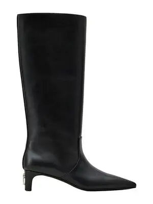 Marc Jacobs Pointed-toe Leather Boots - Black