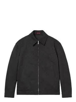 Gucci Reversible Nylon And Gg Canvas Jacket - Black