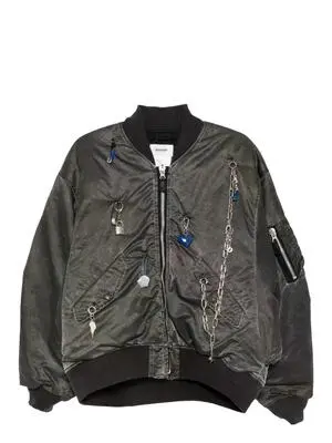 DOUBLET Key-Chain Bomber Jacket Grey