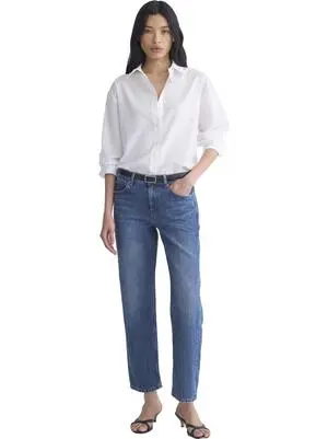 Everlane Low-rise Straight-leg Jeans - Dark Indigo