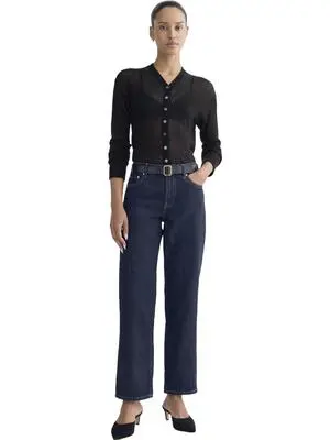 Everlane Low-Rise Straight Leg Jean Tungsten Rinse