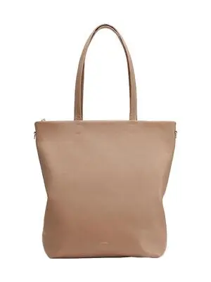 Cuyana Tall Easy Zipper Tote - Cappuccino