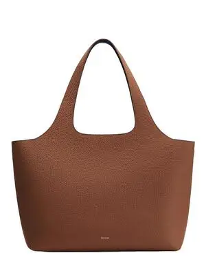 Cuyana Laptop Tote Dark Chestnut