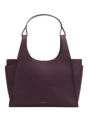 Cuyana Double Loop Satchel Plum