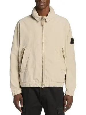 Stone Island Hooded Bomber Jacket - Desert Sand