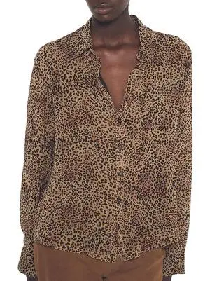 AS By DF Revolution Blouse - Leopard Print