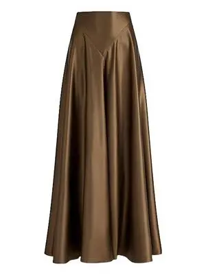 Altuzarra Ames Silk Skirt - Oak Moss