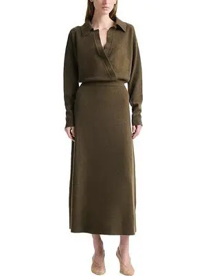 Altuzarra Cashmere Midi Dress - Twisted Vine Melange