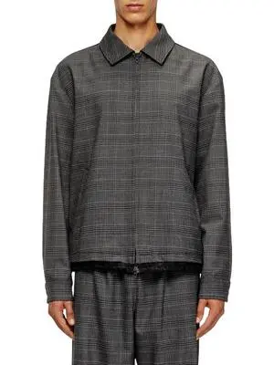 DIESEL® Plaid Jacket - Deep/black