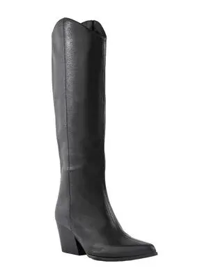 Seychelles Begging You Knee High Western Boots - Black