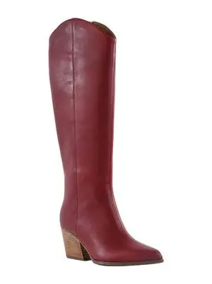 Seychelles Begging You Knee High Western Boots - Cranberry
