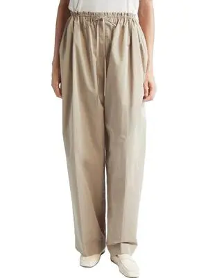 GIA STUDIOS Catalina Taffeta Trousers - Beige