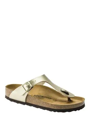 BIRKENSTOCK Gizeh Birko-flor Thong Sandals - Gold