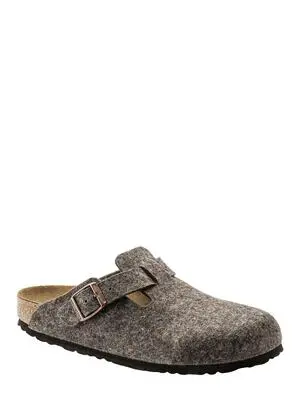 BIRKENSTOCK Boston Wool Clogs - Cacao