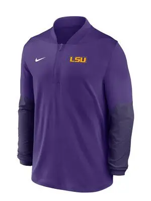 Nike Lsu Dri-fit College Half-zip Top - Purple