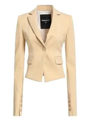 Patrizia Pepe Single-breasted Blazer - Beige