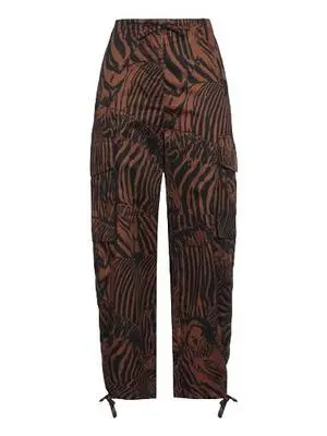 Max Mara Zebra-print Cargo Pants - Brown