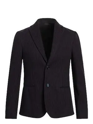 DANIELE ALESSANDRINI Striped Flannel Blazer - Blue