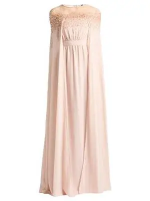 Elisabetta Franchi Red Carpet Georgette Gown - Pink