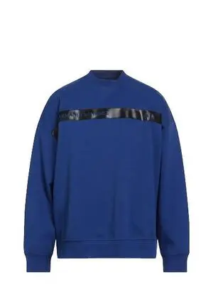 Armani Exchange Cotton-Blend Sweatshirt With Logo Appliqué Blue