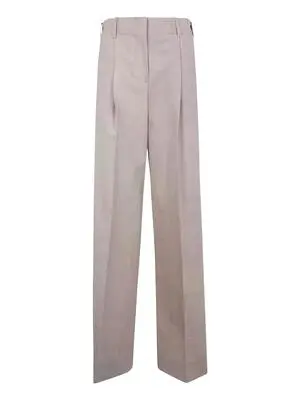 P.a.r.o.s.h Pleated Wool Trousers - Neutrals