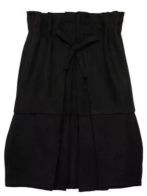 PRADA Bow-Detailed Pleated Dress