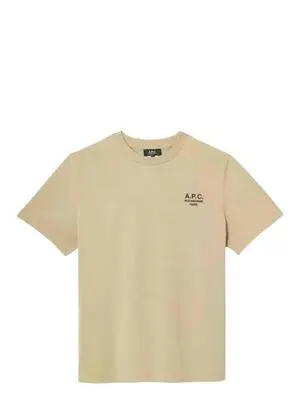 A.p.c. Logo-print Cotton T-shirt - Neutrals