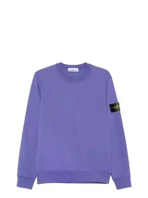 Stone Island Cotton Sweatshirt - Purple