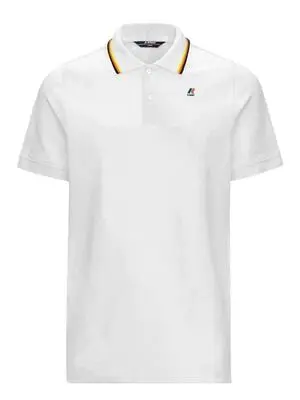 K-WAY Jud Tipped-collar Polo Shirt - White
