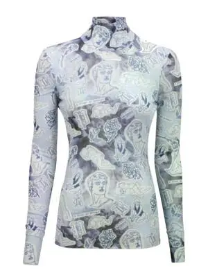 BAUM UND PFERDGARTEN Graphic Print Turtleneck Top