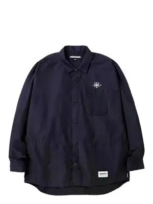 NEIGHBORHOOD Back-logo Cotton Shirt - Blue