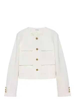 P.a.r.o.s.h Buttoned Flap-pockets Jacket - White