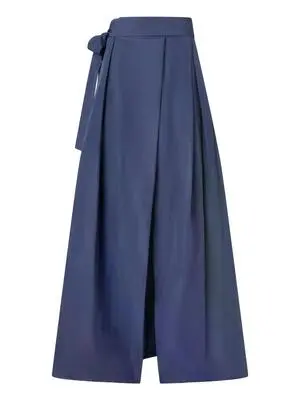 PINKO Pleated Belted Maxi Skirt