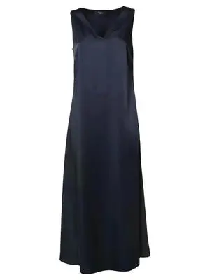 Max Mara Sleeveless V-neck Dress - Blue