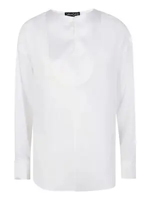 DRHOPE Satin Shirt - White